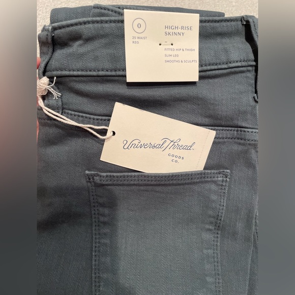 Universal Thread | Jeans | Nwt Universal Thread Size Dark Greyish Green Color Skinny Jeans ...